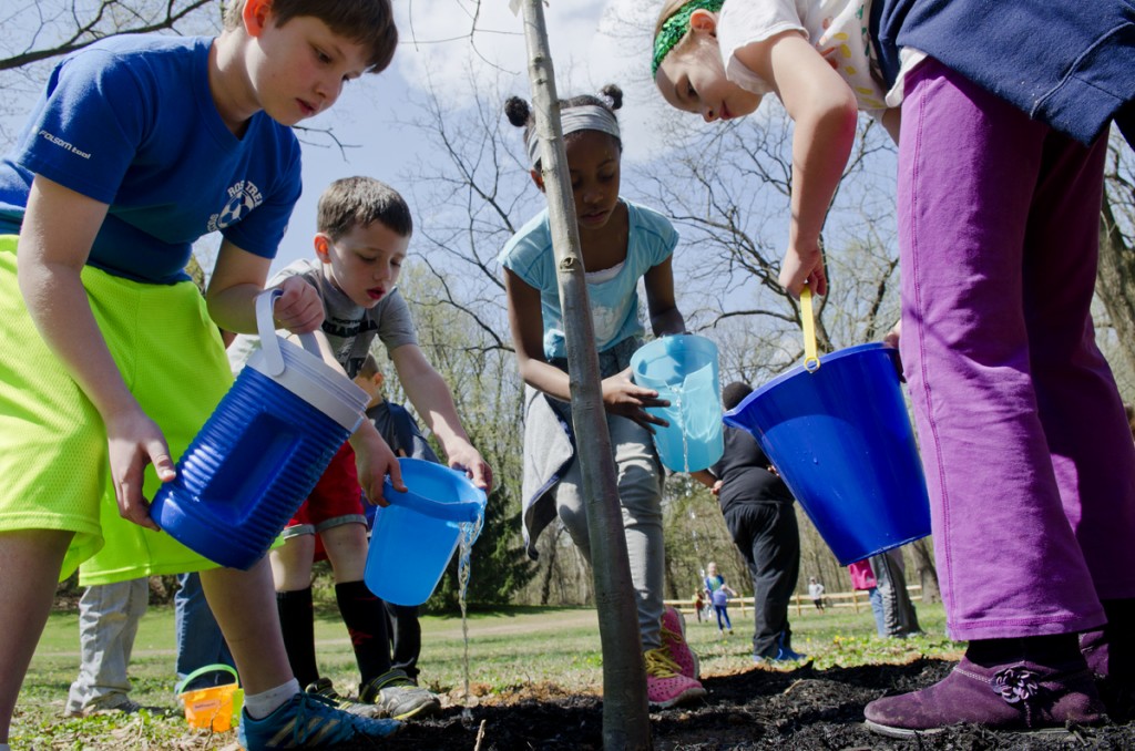 The water bucket brigade | Friends of Glen Providence Park
